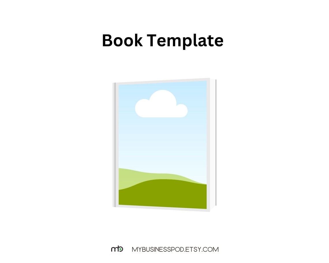 Book Template, Open Book Template, Canva Book and Open Book Template ...