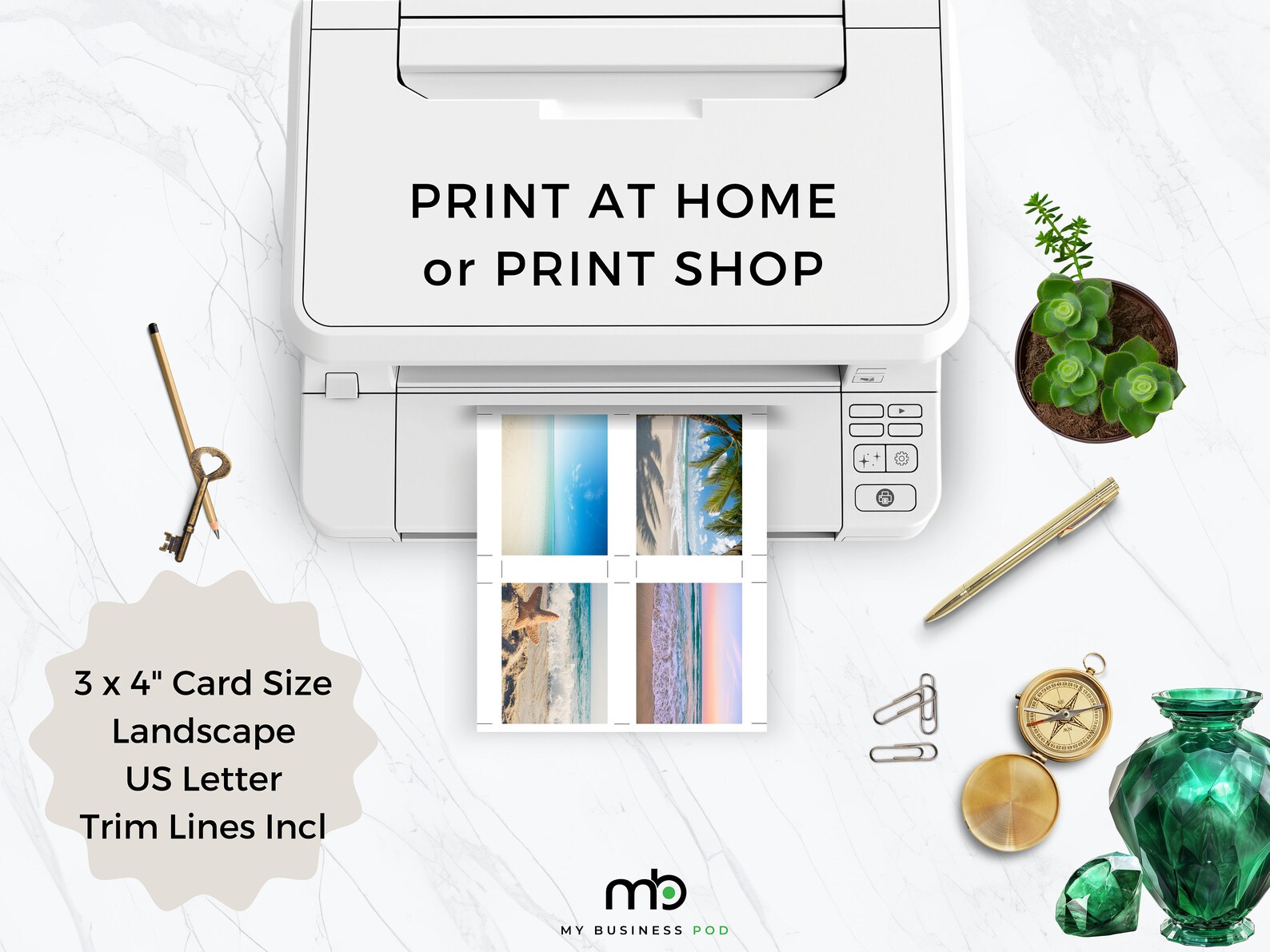 Printing Template 3 X 4 Inch Print and Cut Canva Multi Page Template ...