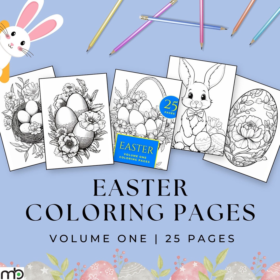 Easter Coloring Pages, Easter Coloring Book, Easter Activities All Ages ...
