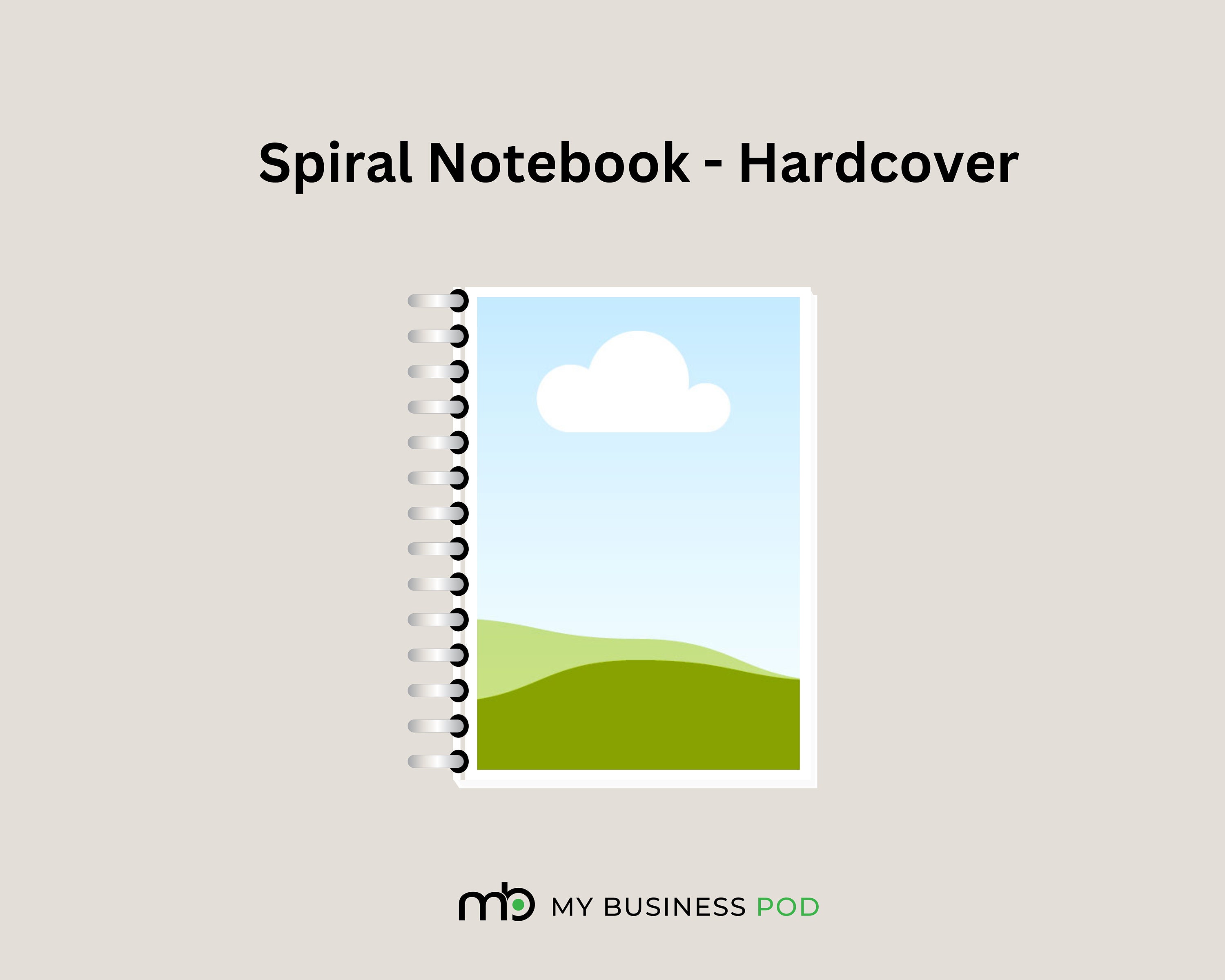 Notebook Template, Spiral Notebook Template, Hardcover Notebook ...