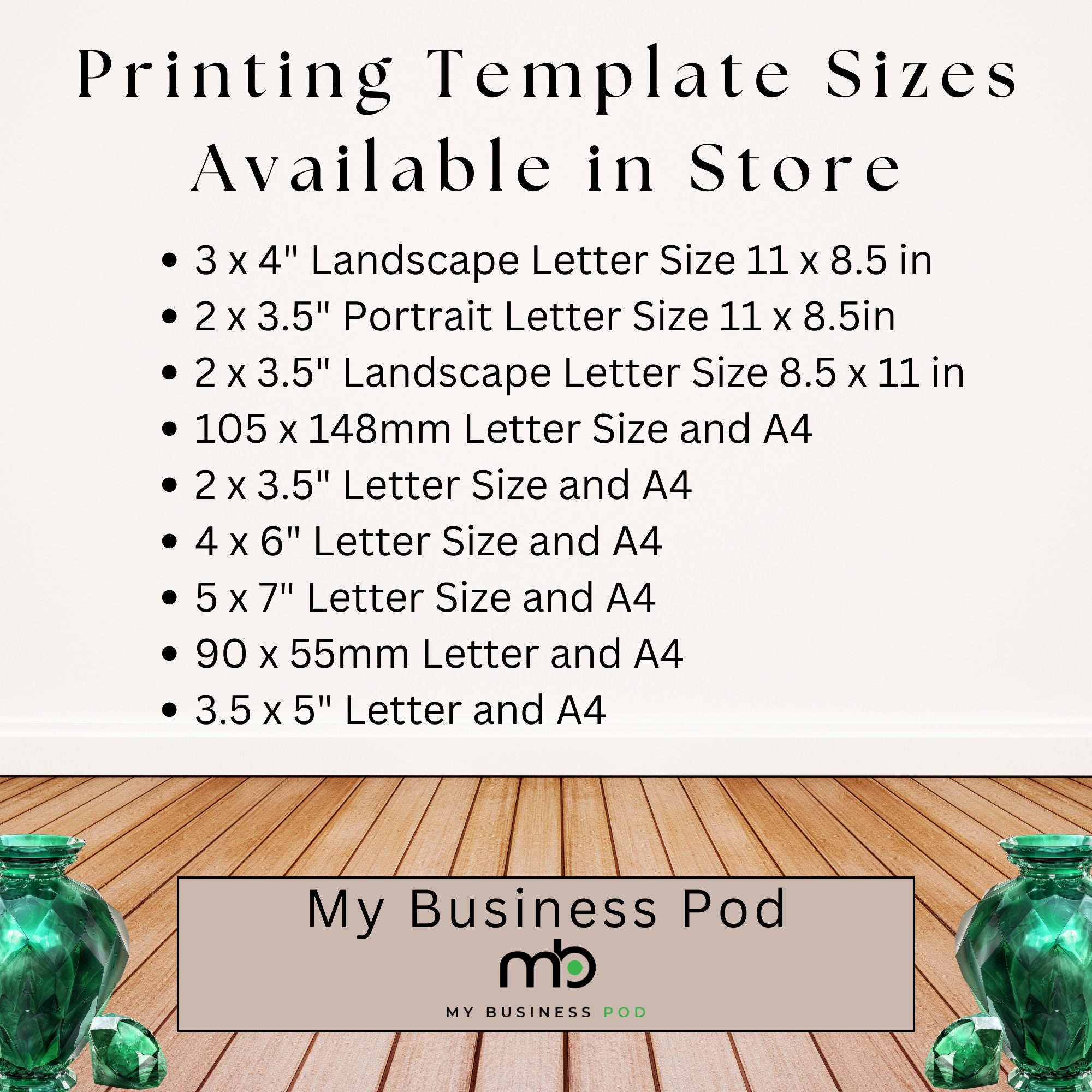 Printing Template 3 X 4 Inch Print and Cut Canva Multi Page Template ...