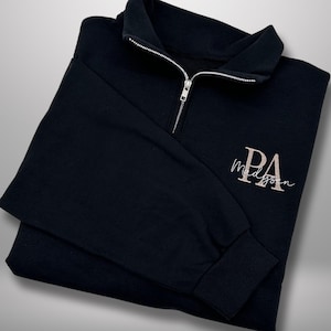 Custom Embroidered Physician Assistant Quarter Zip With Credential ...