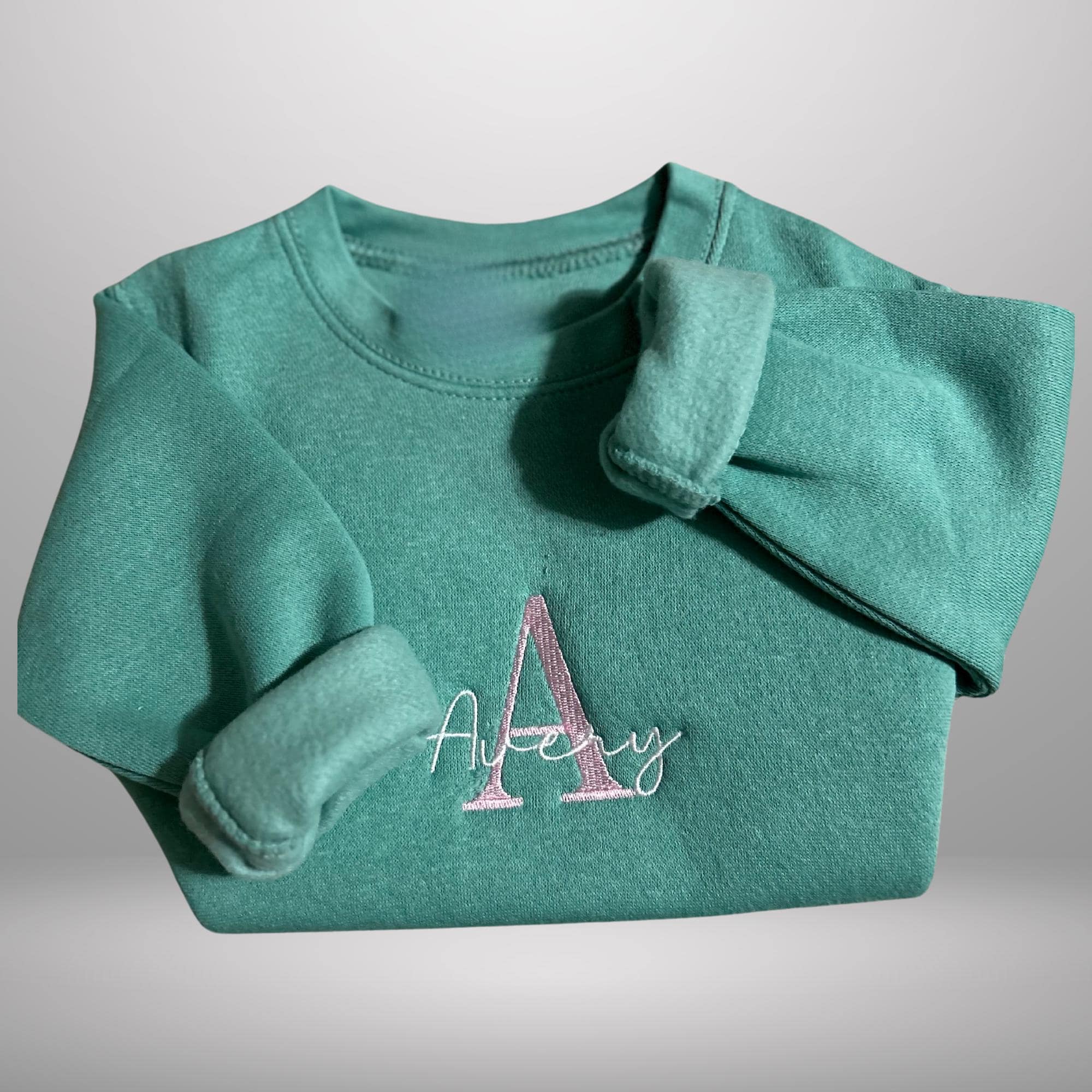 Monogram Sweatshirt Toddler Custom Embroidered Initial With Name ...