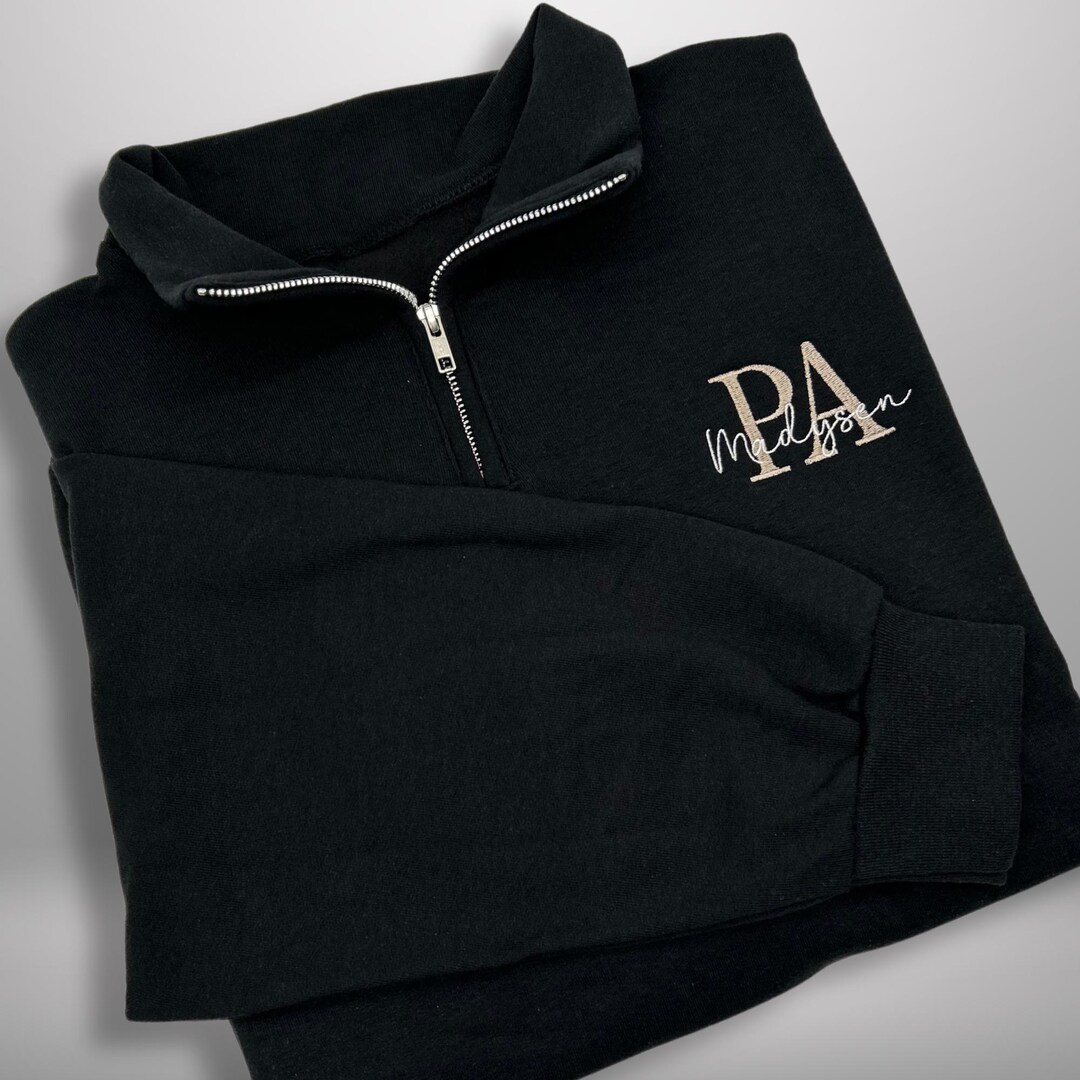 Custom Embroidered Physician Assistant Quarter Zip With Credential ...
