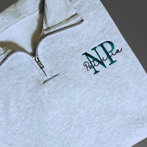 Custom Embroidered Nurse Practitioner Quarter Zip With Name Personalize ...