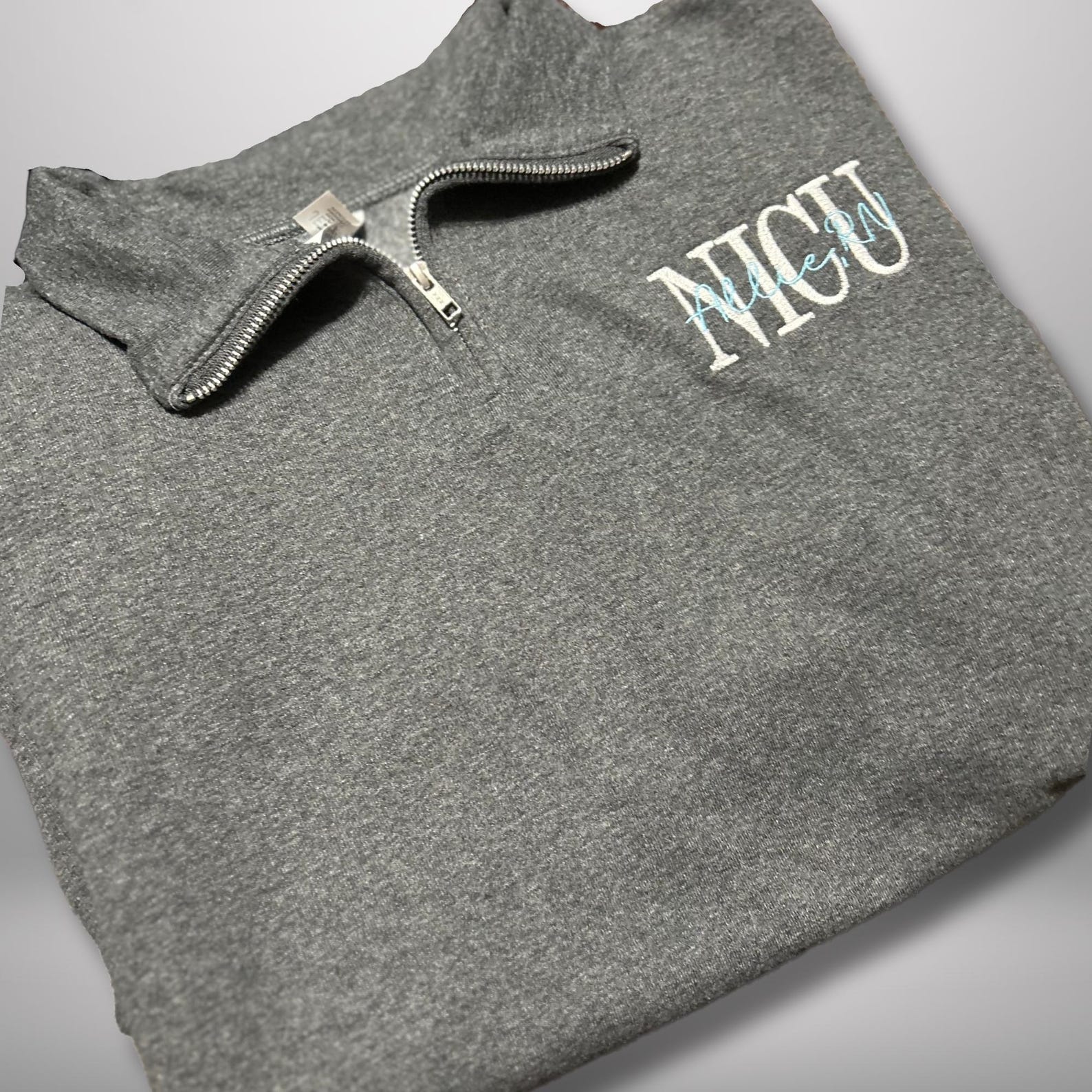 Personalized Embroidered NICU Nurse Quarter Zip for NICU Doctor Custom ...