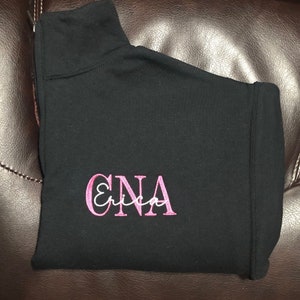 Custom Embroidered Registered Nurse Quarter Zip With Credential Acronym ...