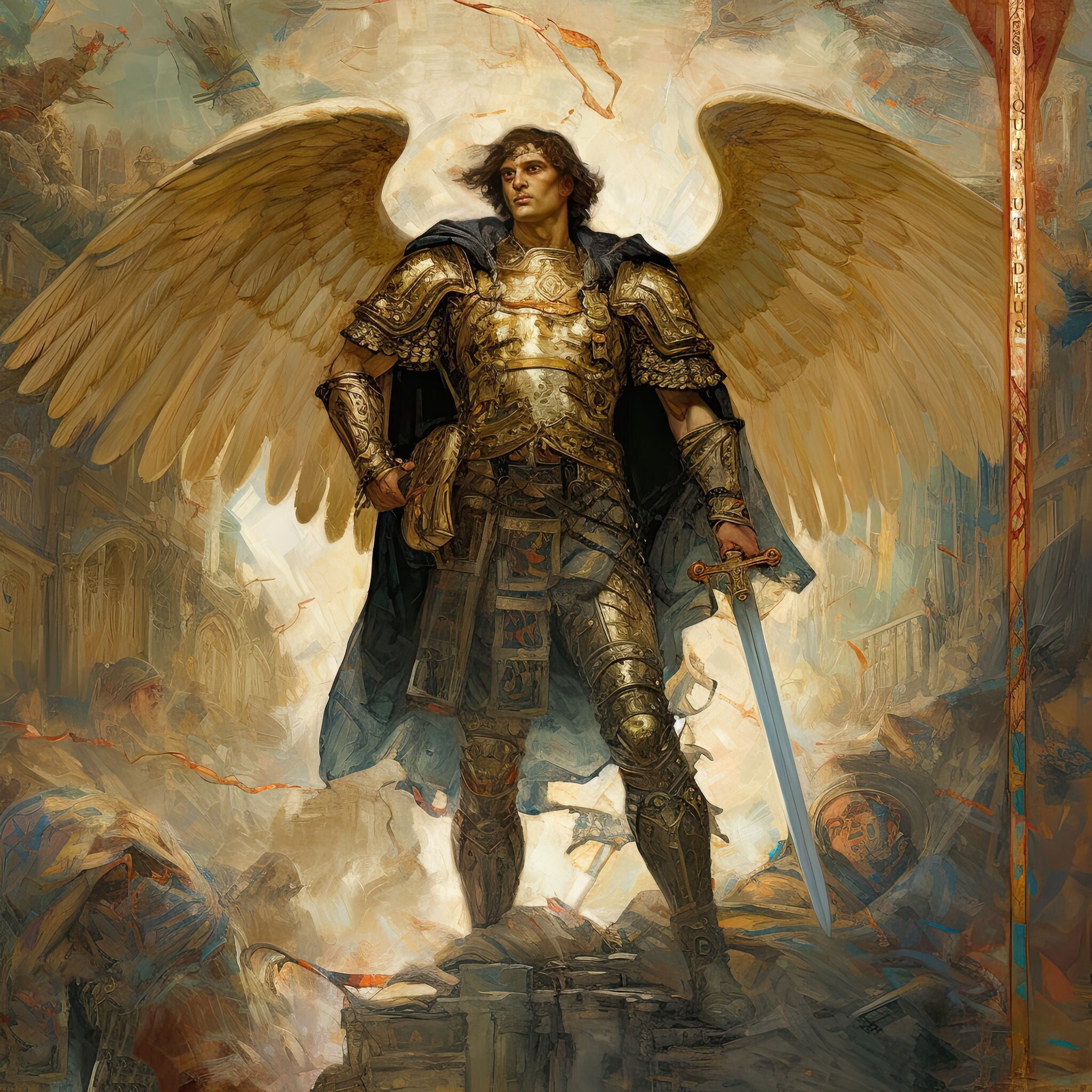 Saint Michael the Archangel, Post Battle, Imperial Style, Digital ...