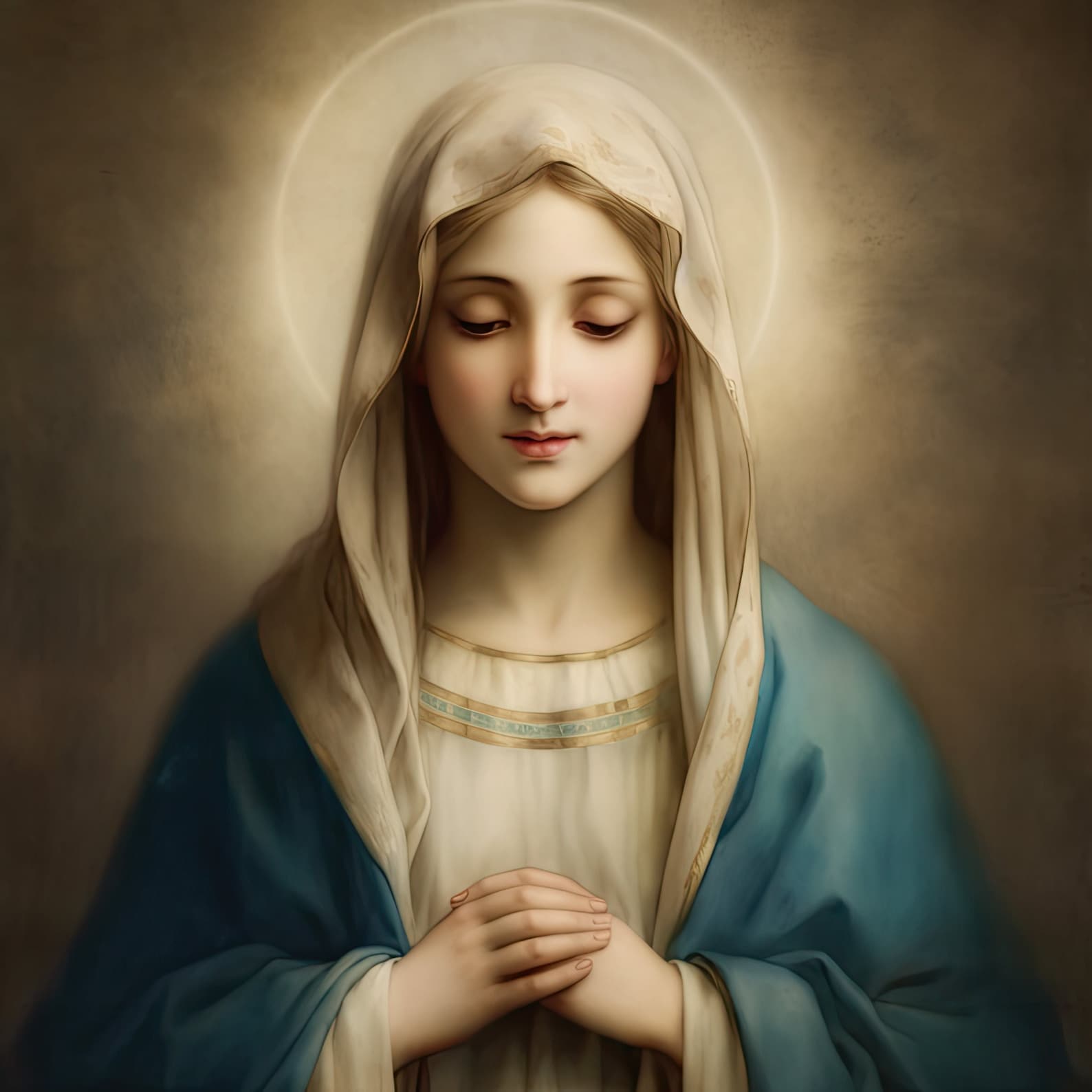 The Blessed Virgin Mary in Prayer, Digital Download - Etsy