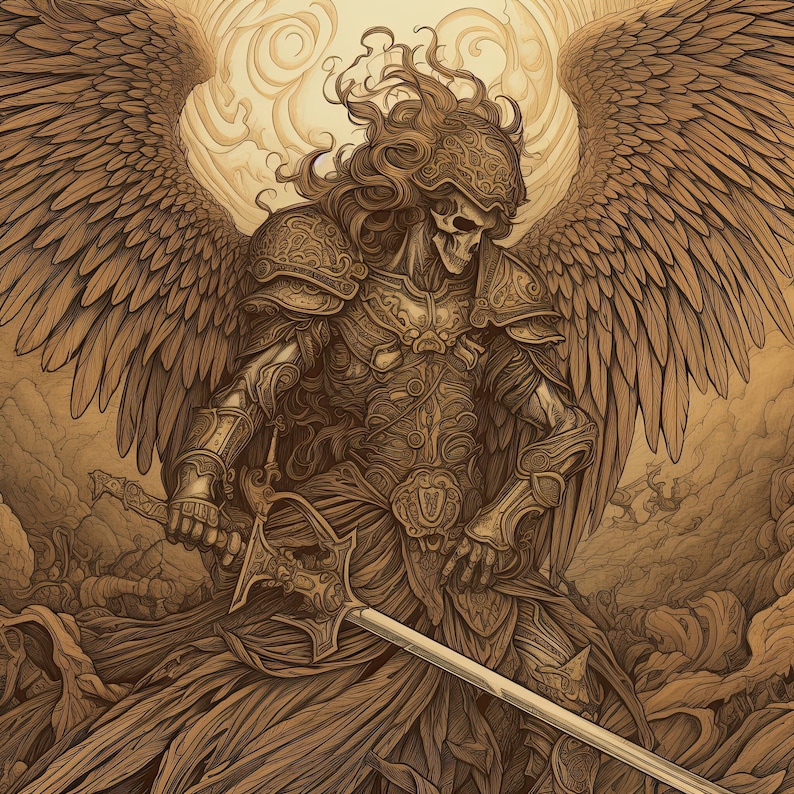 Angel of Death, Drawn Art Style, Digital Download - Etsy