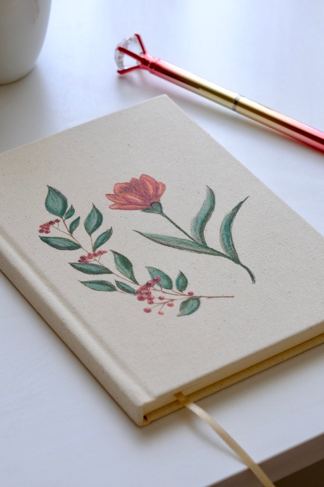 Special Design Canvas Journal/ Diary/notebook, Personalised Notebook ...