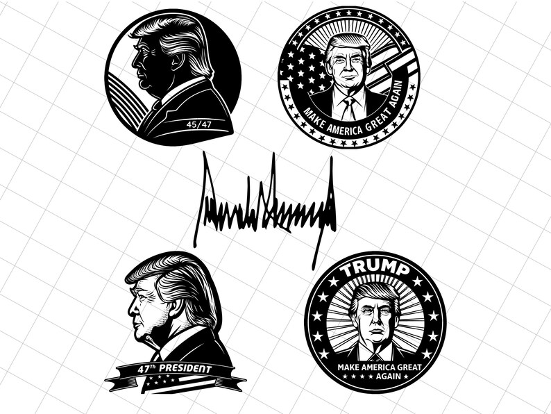 Trump Svg Bundle, Svg Trump, Trump Fight Svg, Trump 2024 Svg, Donald ...