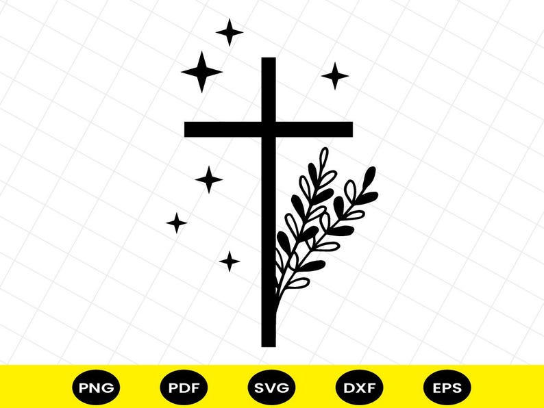 Christian Religious Cross SVG PNG Bundle, Vintage Cross Svg, Jesus ...