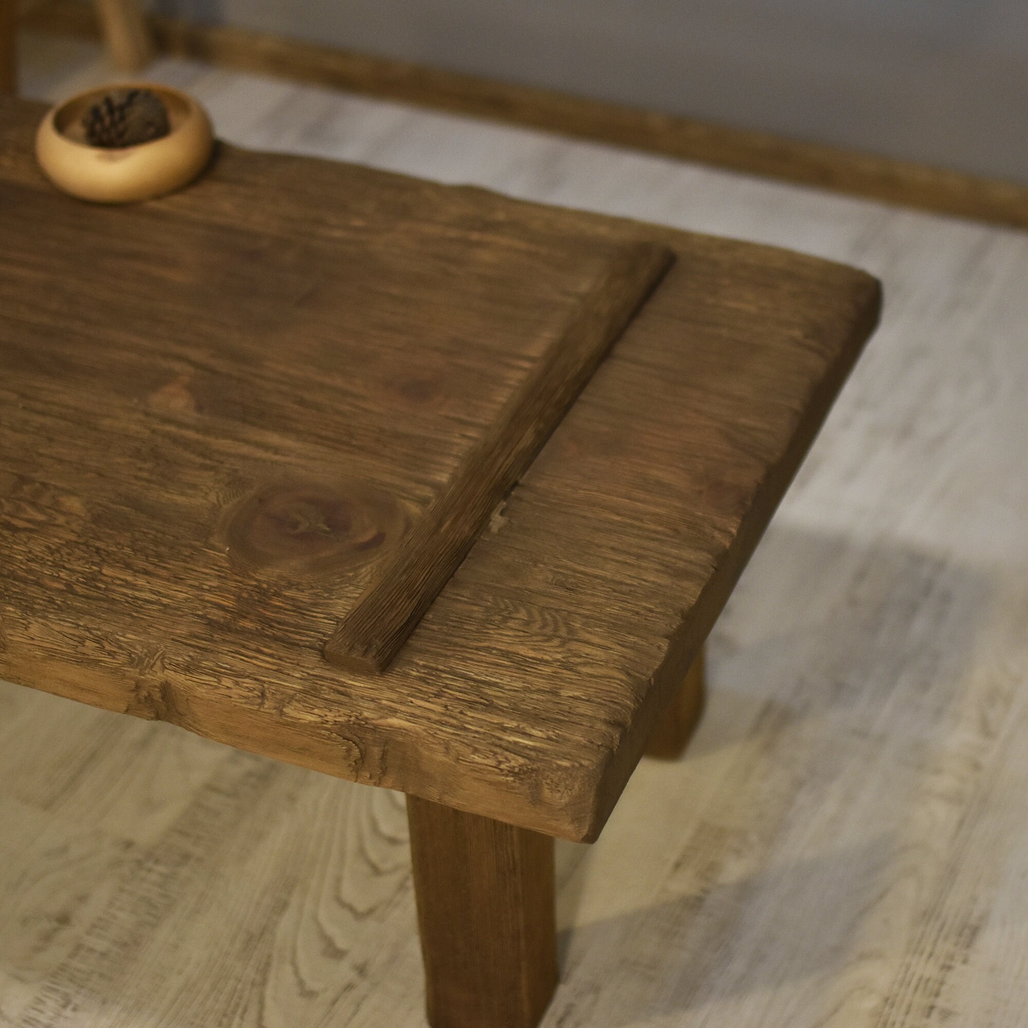 Handmade Rustic Wood Coffee Table, Live Edge Farmhouse Furniture - Etsy