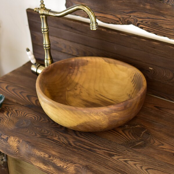 Wood Vessel Sink - Etsy