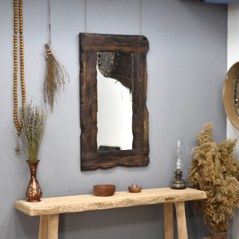 Rustic Mirror - Etsy