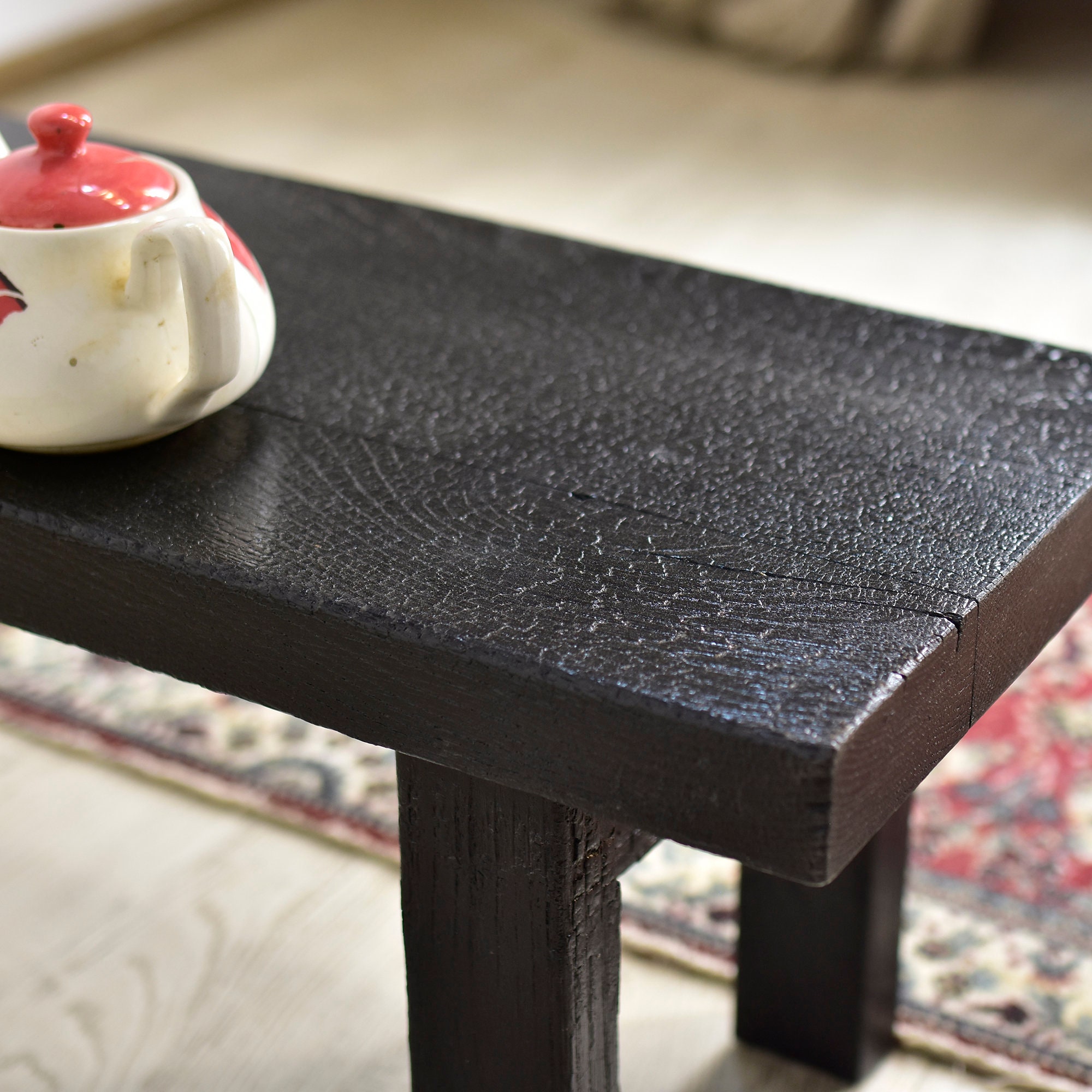 Yakisugi Side Table Sugi Ban Japanese Furniture Coffee Table Handmade ...