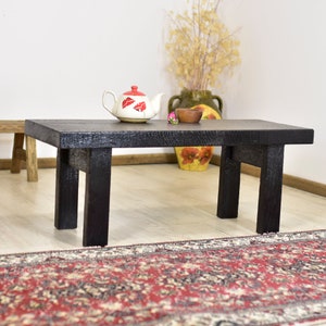 Yakisugi Side Table Sugi Ban Japanese Furniture Coffee Table Handmade ...