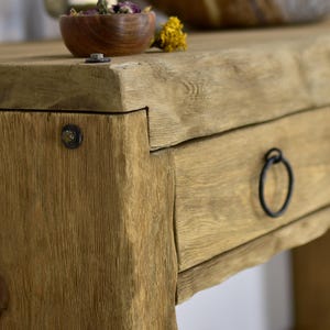 Bathroom Sink Vanity Makeup Table Handmade Rustic Wood Reclaimed Wood ...