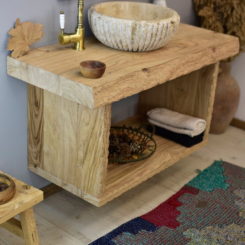 Floating Bathroom Vanity Rustic - Etsy