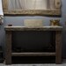 Bathroom Sink Vanity Table Medieval Wooden Vanity Handmade Reclaimed ...