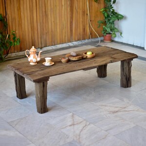 Rustic Coffee Table Handmade for Living Room Live Edge Side Table Wood ...