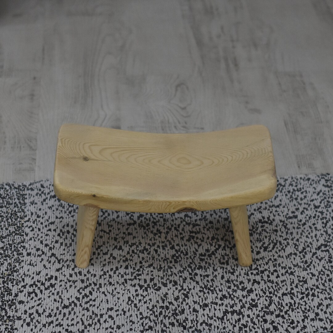 Wooden Meditation Bench-handmade Wooden Stool Farmhouse - Etsy