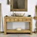 Bathroom Sink Vanity Makeup Table Handmade Rustic Wood Reclaimed Wood ...