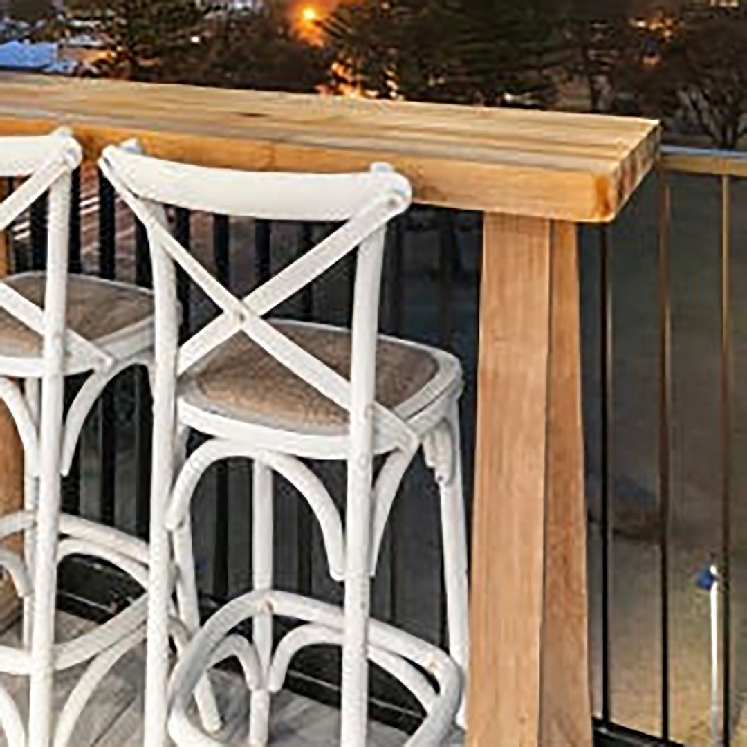 Rustic Beach Table, Handmade Wooden High Table Cedar Furniture Solid ...