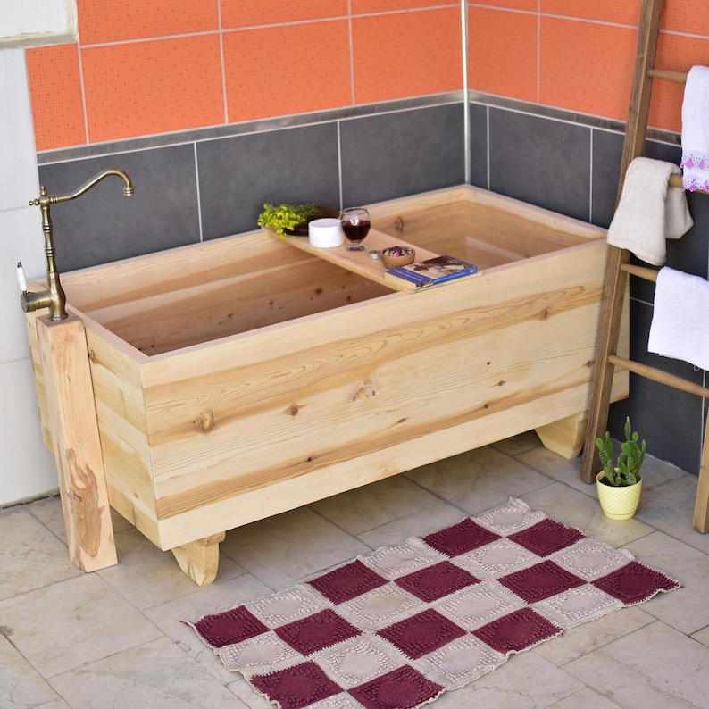 Bathtub Handmade Wood Toros Cedar Wood, Solid Wood, Ofuro Japanese - Etsy