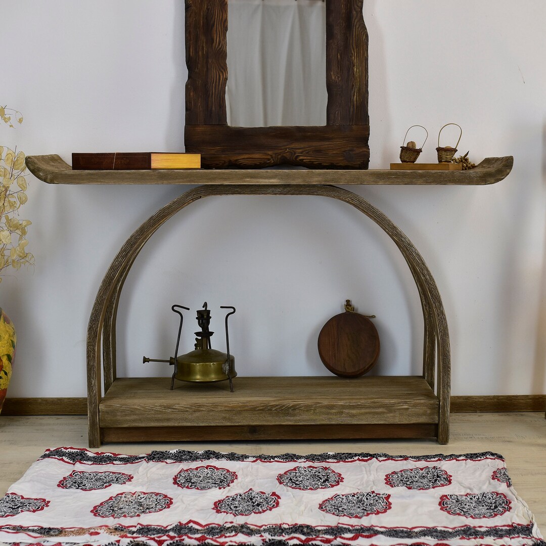 Dresser Console Table Oval Round Curve Legs Handmade Medieval Rustic ...