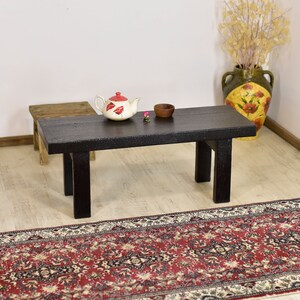 Yakisugi Side Table Sugi Ban Japanese Furniture Coffee Table Handmade ...