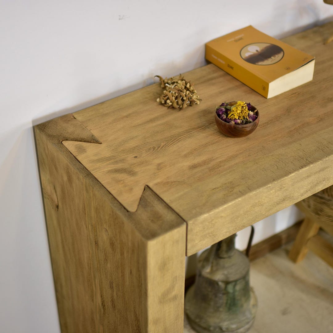 The Dresser Console Table is Rustic Handmade. Console Table Hallway ...