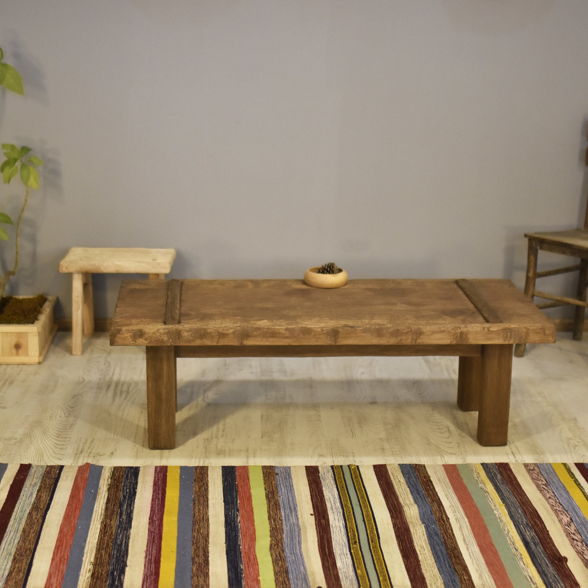 Handmade Rustic Wood Coffee Table, Live Edge Farmhouse Furniture - Etsy