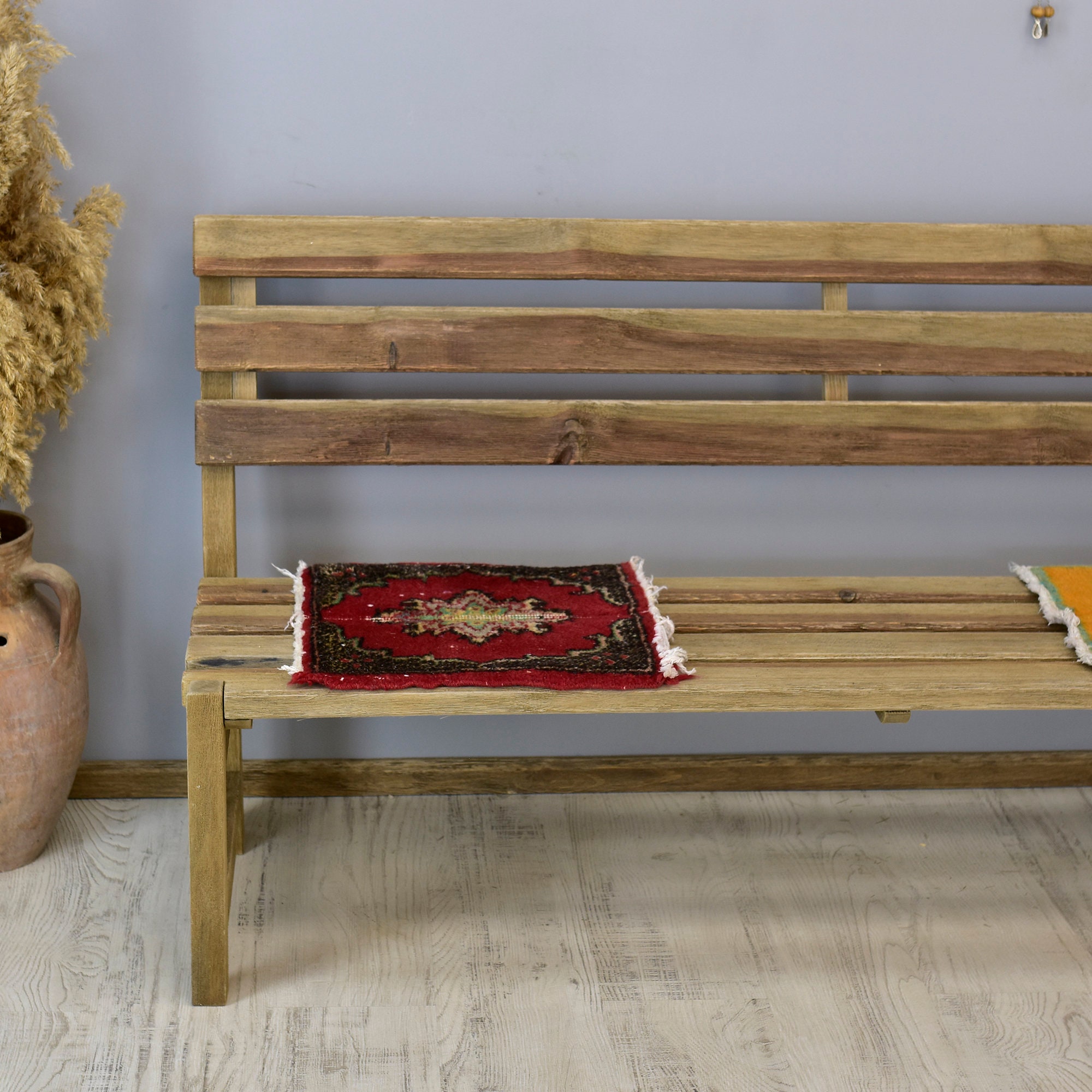 Wooden Bench for Home Farmhouse Shoe Bench Reclaimed Wood Garden Bench ...