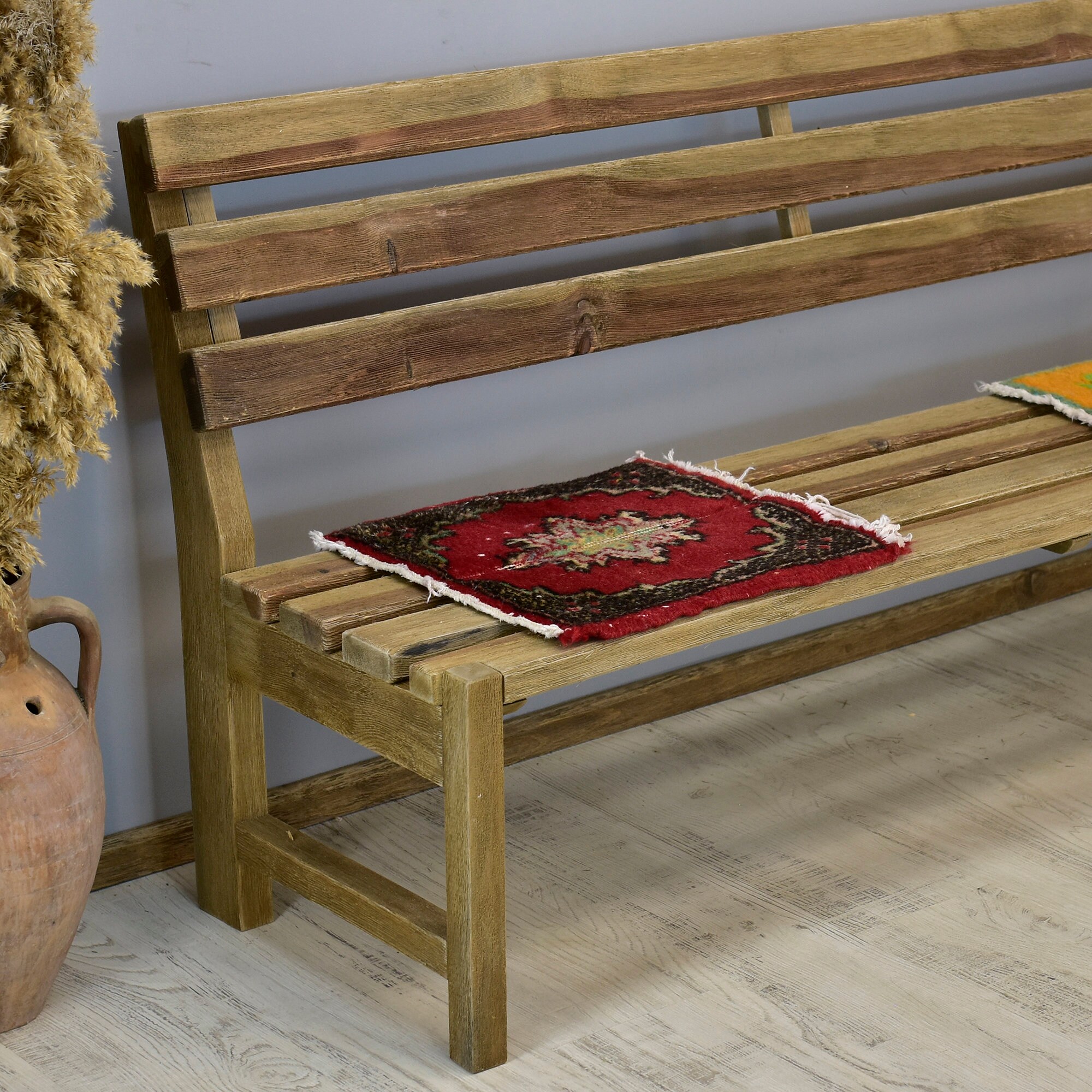 Wooden Bench for Home Farmhouse Shoe Bench Reclaimed Wood Garden Bench ...