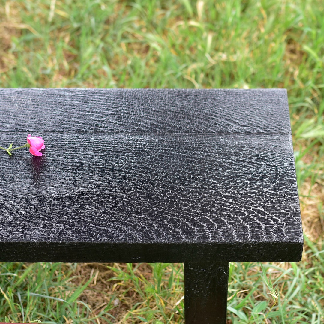 Yakisugi Side Table Sugi Ban Japanese Furniture Coffee Table Handmade ...