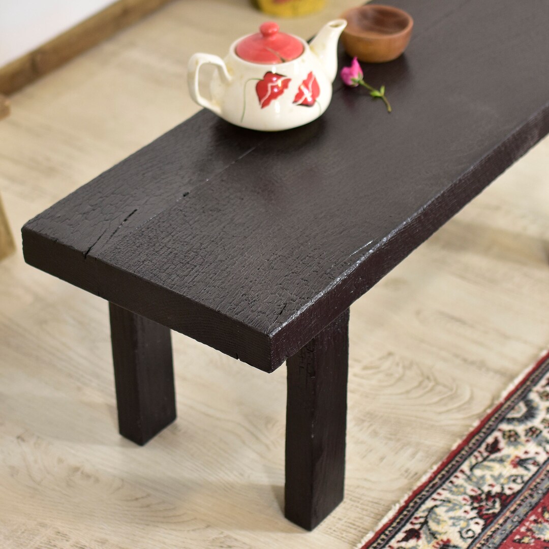 Yakisugi Side Table Sugi Ban Japanese Furniture Coffee Table Handmade ...
