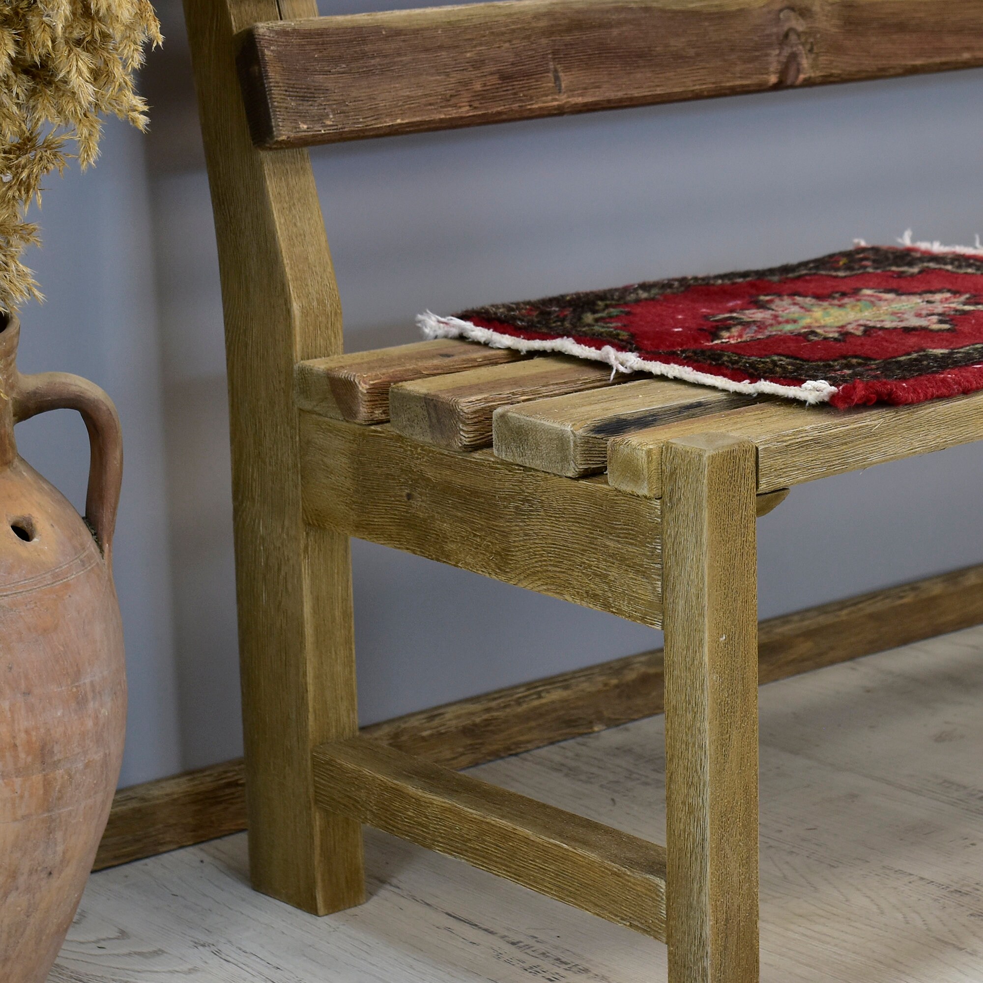 Wooden Bench for Home Farmhouse Shoe Bench Reclaimed Wood Garden Bench ...