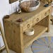 Bathroom Sink Vanity Makeup Table Handmade Rustic Wood Reclaimed Wood ...