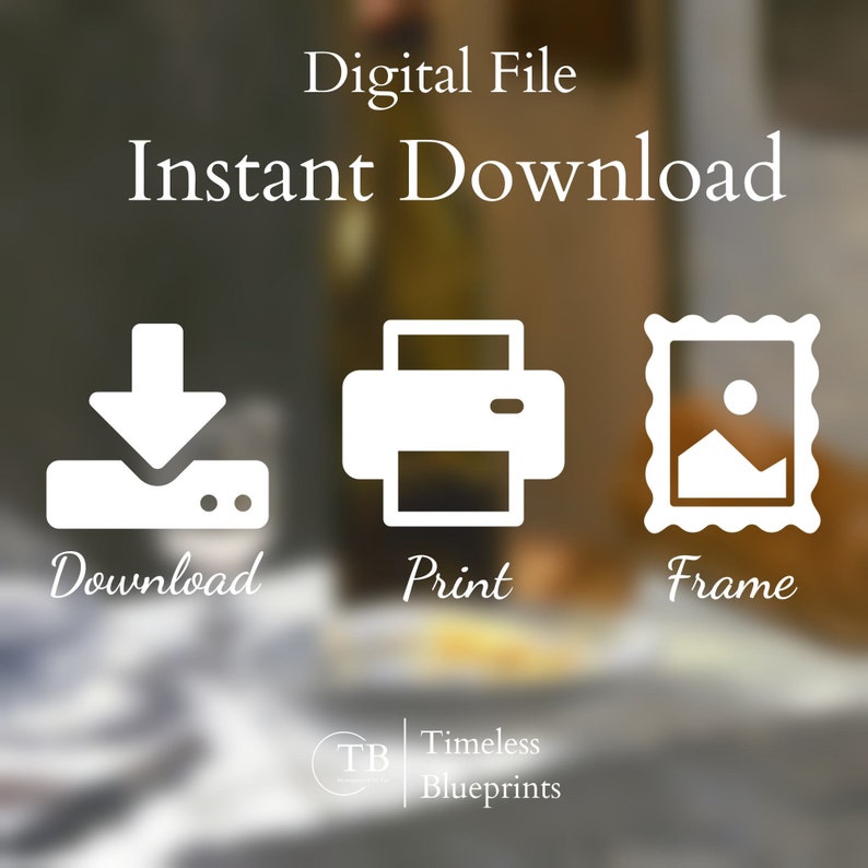 Vintage Still Life Art Print Kitchen Decor Wall Art Classic Dining Room ...