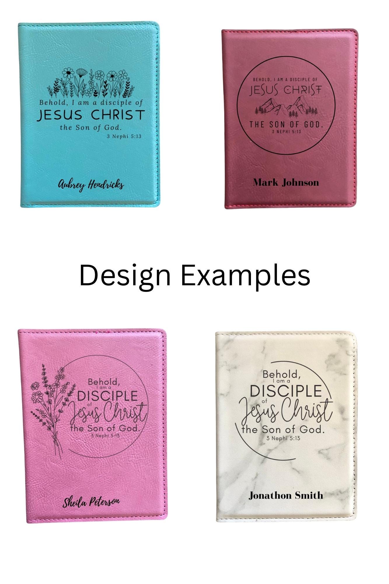 Personalized LDS Youth Theme Temple Recommend and Temple Ordinance Card ...