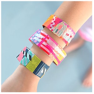 90s Themed Custom Slap Bracelets: Retro Party Favors - Etsy