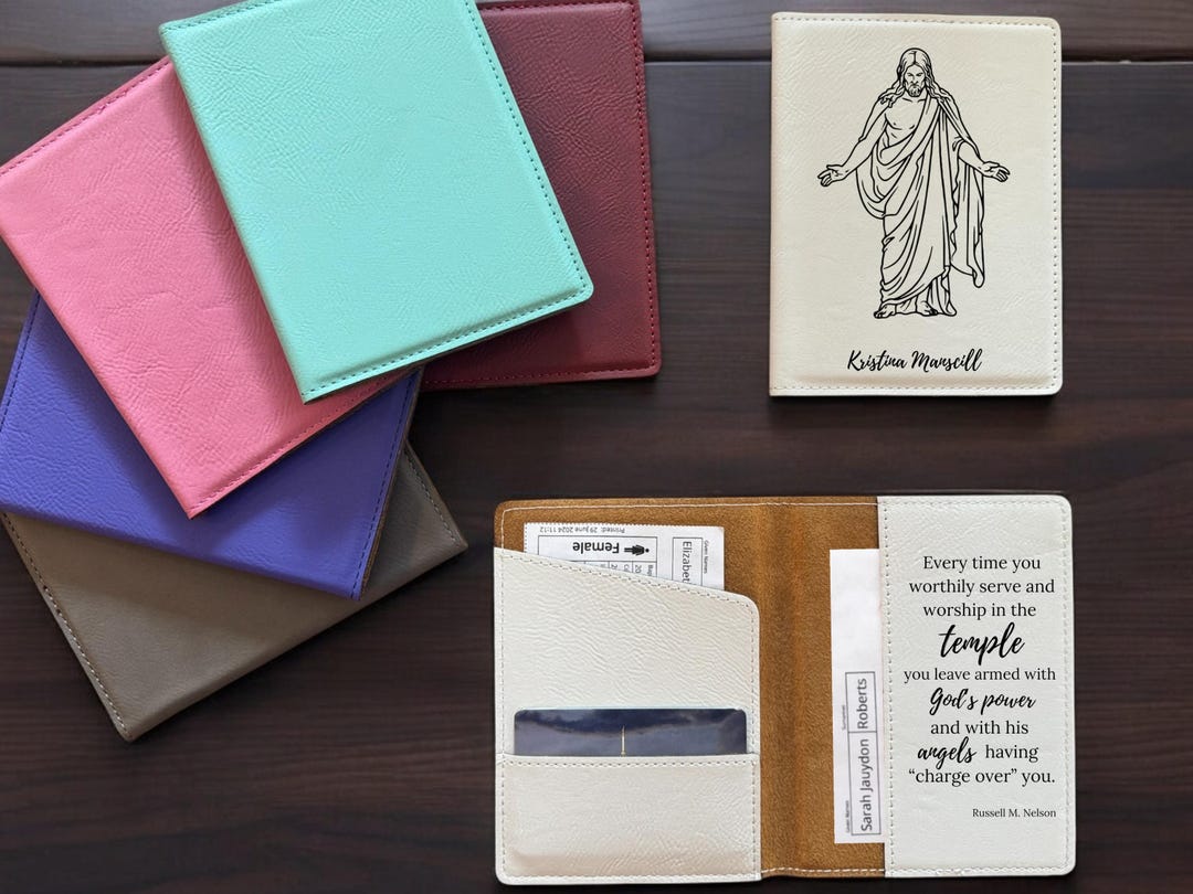 Custom Etched LDS Temple Recommend and Temple Ordinance Organizer- the ...