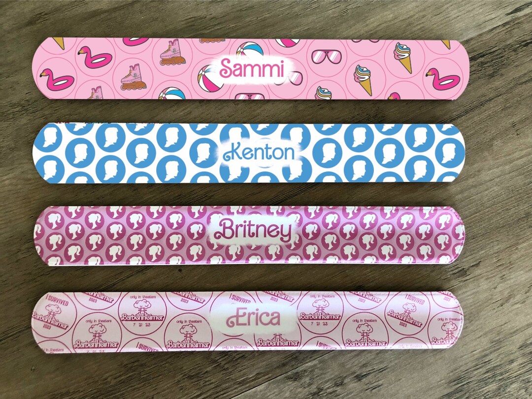 Monogrammed Let's Go Party Snap Bracelets - Etsy