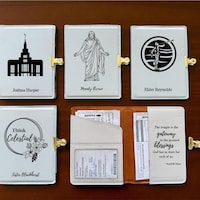 Custom Engraved Leather LDS Temple Recommend and Temple Ordinance ...