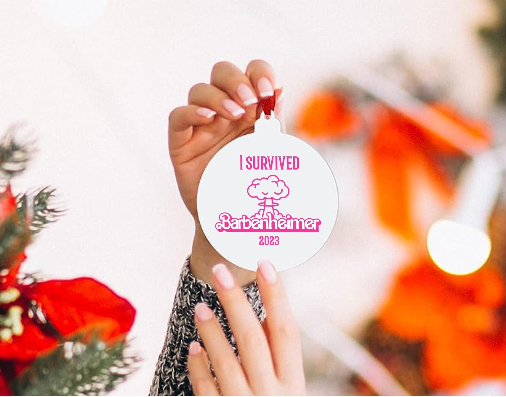 I Survived Barbenheimer 2023 Acrylic Christmas Ornament sold by Wealthy ...