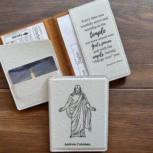 Custom Etched LDS Temple Recommend and Temple Ordinance Organizer- the ...
