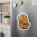 Capybara Drinking Coffee Magnet, Capybara, Gift for Her, Gift for Mom ...