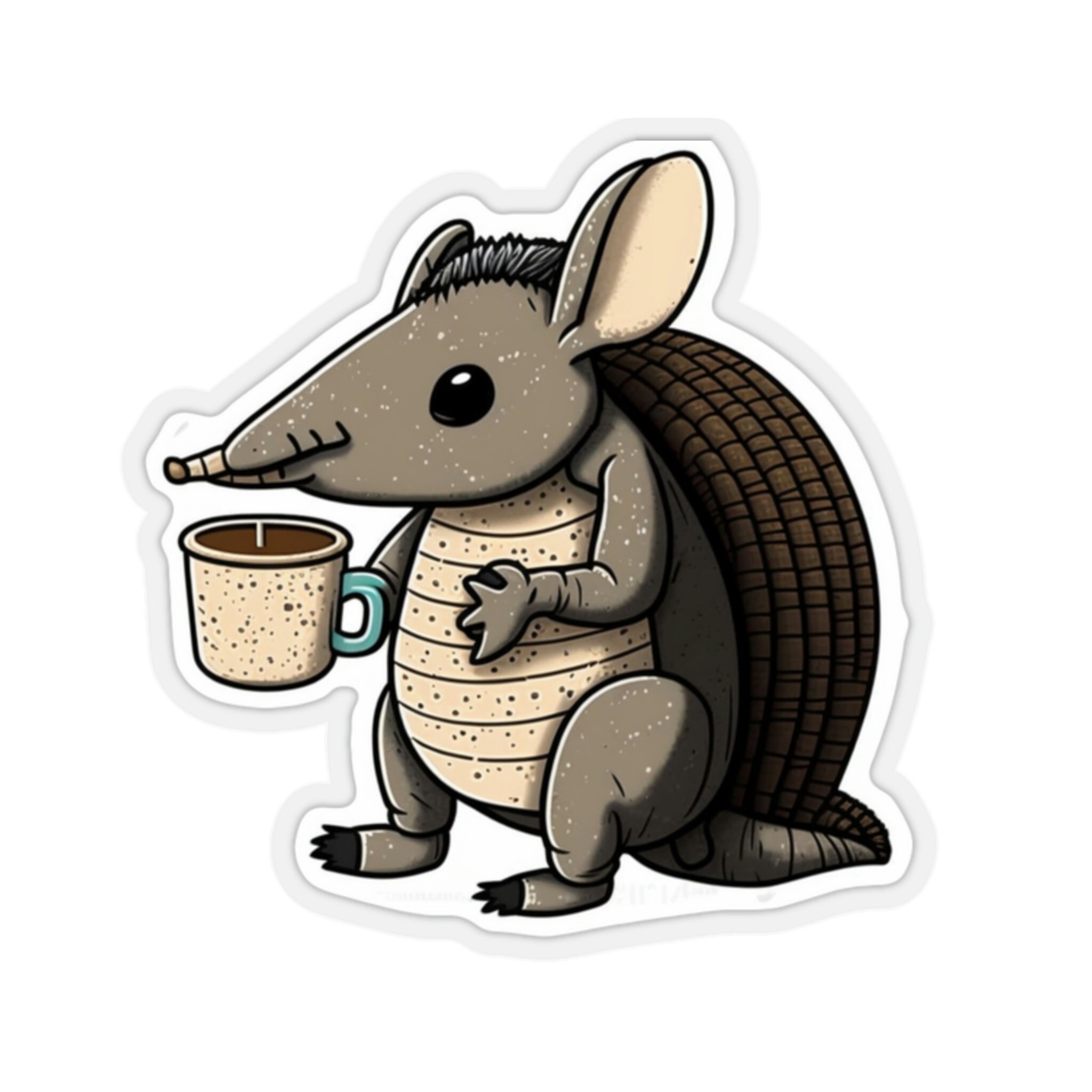 Cute Armadillo Indoor Sticker Stickers for Laptop Sticker for Cellphone ...